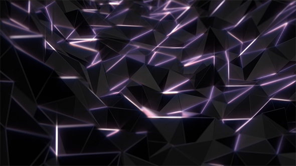 Black Low Poly Background, Motion Graphics | VideoHive
